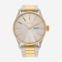 Nixon Silber-goldfarbene Sentry Armbanduhr