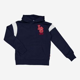 Levi's Dunkelblauer Kapuzenpullover mit Monogrammstickerei