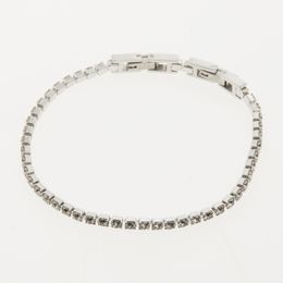Silberfarbenes Armband mit Swarovski-Kristallen