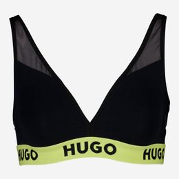 Hugo Schwarzer Sport-BH mit Logo