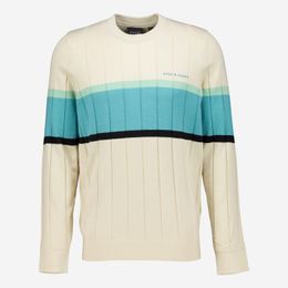 Lyle & Scott Beigefarbener Pullover mit gesticktem Logo