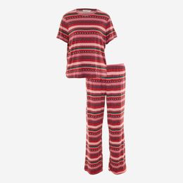Urban Threads Rosafarbenes und violettes Pyjamaset