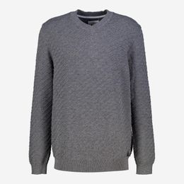 s.Oliver Grauer Pullover mit strukturierter Oberfläche