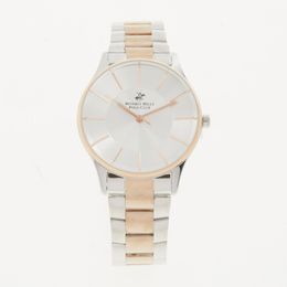 Beverly Hills Polo Club Silber-roségoldfarbene Armbanduhr