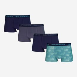 New Balance 4er-Pack dunkelblaue Boxershorts mit Logo