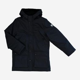 Diesel Schwarzer Parka mit Kapuze