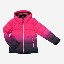 Killtec Pink-lilafarbene Pufferjacke mit Kapuze