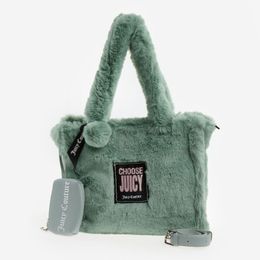 Juicy Couture Grüne Tote Bag aus Kunstfell