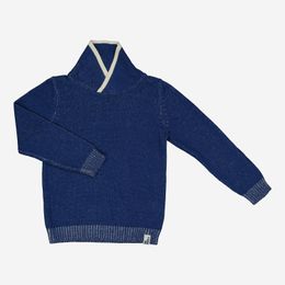Blue Seven Blauer Pullover mit Stehkragen
