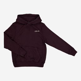 G-Star Raw Dunkelvioletter Kapuzenpullover mit Logos