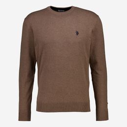 Brauner Pullover mit Rundhalsausschnitt