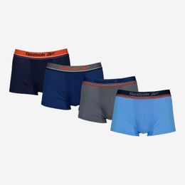 Reebok 4er-Pack mehrfarbige Boxershorts mit gesticktem Logo