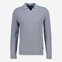 s.Oliver Grauer Pullover mit Polokragen