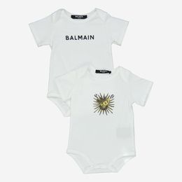 Balmain 2er-Pack wei&szlig;e Bodys