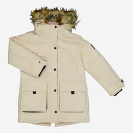 Diesel Cremefarbener Parka mit Kapuze