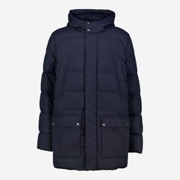 Geox Dunkelblaue Daunenjacke mit Kapuze