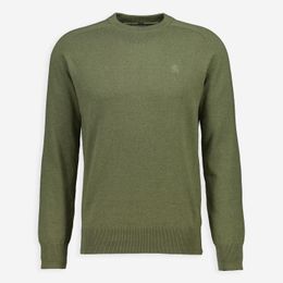 Grüner Pullover mit Rundhalsausschnitt