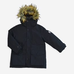 Diesel Schwarze Parka mit Kapuze
