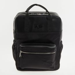 19V69 Italia Schwarzer Bardo Rucksack für Laptop