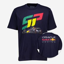 Red Bull Dunkelblaues Sergio Perez T-Shirt mit Aufdrucken