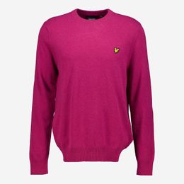 Lyle & Scott Burgunderroter Pullover mit gesticktem Logo
