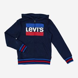 Levi's Dunkelblaue Kapuzenjacke mit Logo