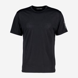 Calvin Klein Schwarzes T-Shirt mit Logo-Stickerei