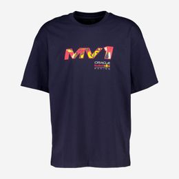 Red Bull Dunkelblaues Max Verstappen T-Shirt