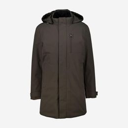 Geox Dunkelgrüner Parka mit abnehmbarer Kapuze