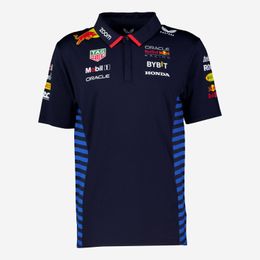 Red Bull Dunkelblaue Poloshirt mit Logo-Detail