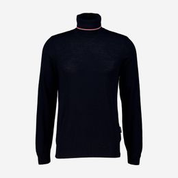 Marineblauer Pullover mit Rollkragen aus Wollmischung