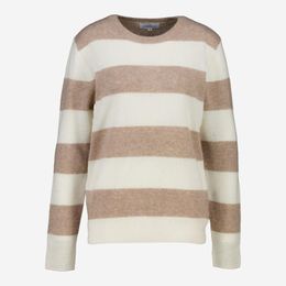 Zwillingsherz Beige-cremefarbener Pullover aus Kaschmir