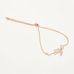 Swarovski Ros&eacute;goldfarbenes Travel Armband mit Schwalben
