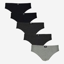 Ceceba 5er-Pack grau-schwarze Slips