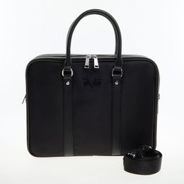 19V69 Italia Schwarze Business-Tasche mit Logo