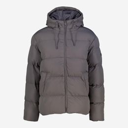 Hunter Graue Pufferjacke mit Kapuze