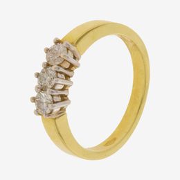 Ring aus 750er Gold mit 0,50 Karat Diamanten