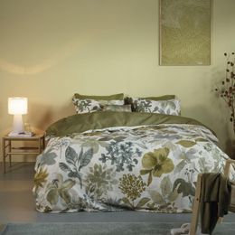 Beddinghouse Gr&uuml;nes Bettbezugset mit Blumenmuster 135x200cm