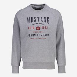 Mustang Graues Sweatshirt mit Logo