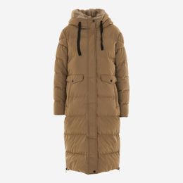 Rino & Pelle Hellbraune Pufferjacke mit Kapuze