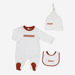 Missoni 3-teiliges weißes Pyjama-Set