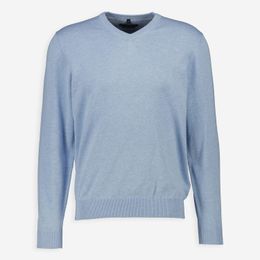 Casamoda Hellblauer Pullover mit V-Ausschnitt