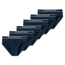 Schiesser Slip Herren Gr&ouml;&szlig;e M blau / wei&szlig;