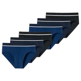 Schiesser Slip Herren Gr&ouml;&szlig;e M royalblau / schwarz / wei&szlig;