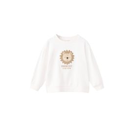 Mango Kids Sweatshirt 'ROAR' M&auml;dchen Gr&ouml;&szlig;e 104/110 beige / dunkelbeige / offwhite