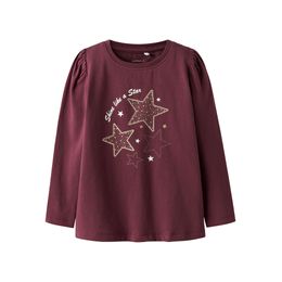 name it Shirt 'NMFRSTAR' M&auml;dchen Gr&ouml;&szlig;e 92 gold / burgunder / wei&szlig;