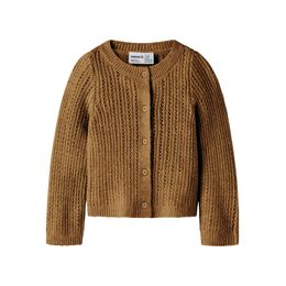 name it Strickjacke M&auml;dchen Gr&ouml;&szlig;e 92 braunmeliert