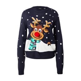 V&eacute;ro Moda VERO MODA Sweater 'VMFrostydeer' female size XL Navy / Brown / Green / White