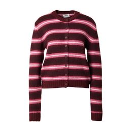 MONKI Strickjacke Damen Gr&ouml;&szlig;e M rosa / rostrot / burgunder / wei&szlig;