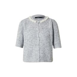 V&eacute;ro Moda Vero Moda Strickjacke 'VMOcean' Damen Gr&ouml;&szlig;e XL graumeliert / perlwei&szlig;